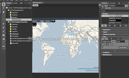 Explore .NET with Vikram Pendse: Bing Maps Silverlight Control .. Wait for Map Control is over